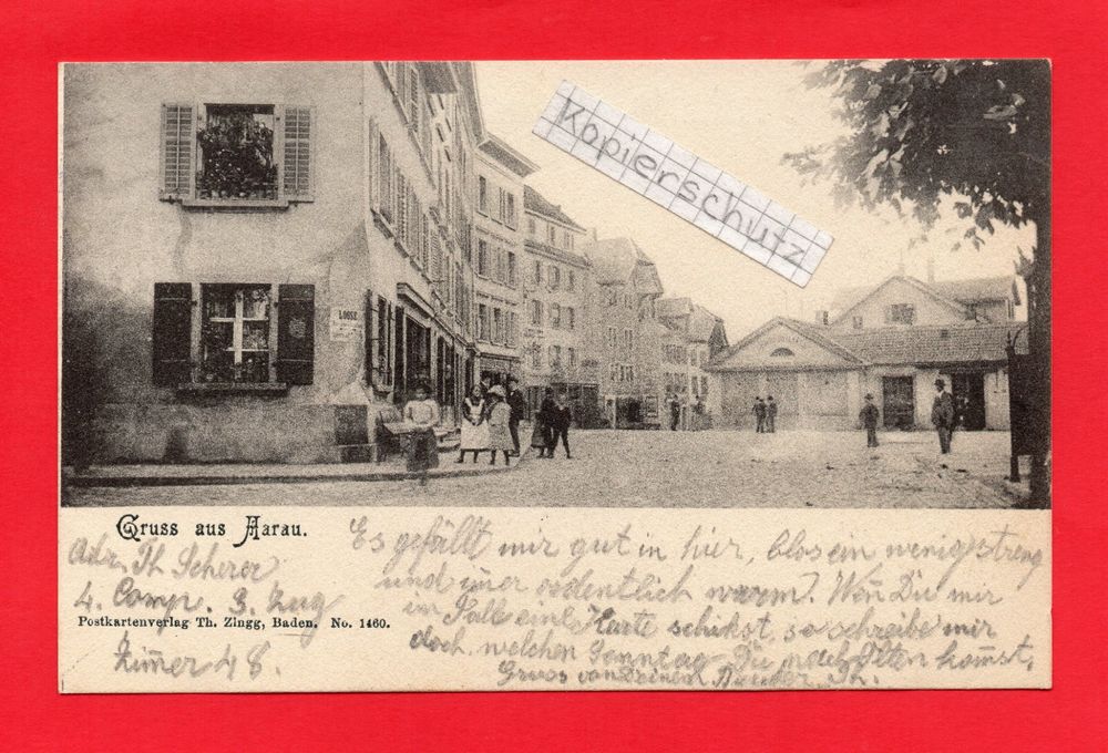 Gruss aus Aarau 1-Bild Lichtdruck "Strassenansicht" | Kaufen auf Ricardo