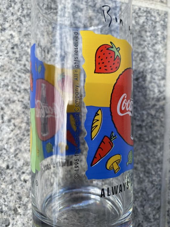 Vintage Coca-Cola Glas, 90er Jahre, Sammlerstück, Top! (Gebraucht) in ...