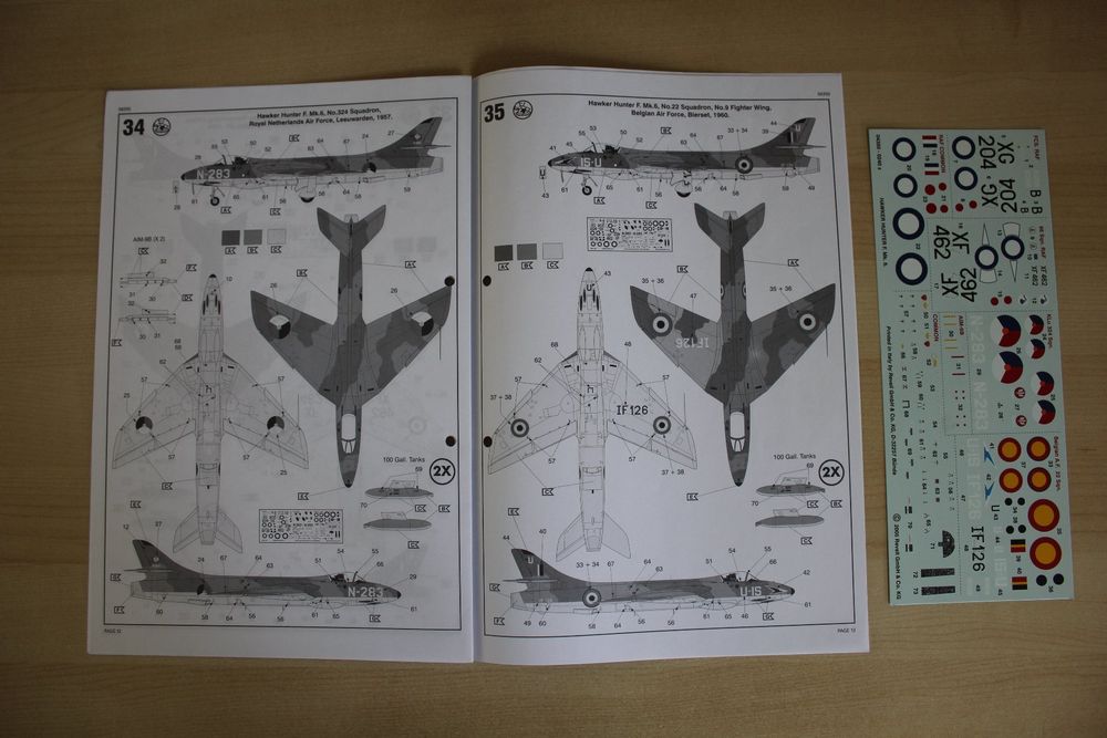 Set 1:72 - Hawker Hunter plus Decals Hunter Swiss AF (Neu und ...