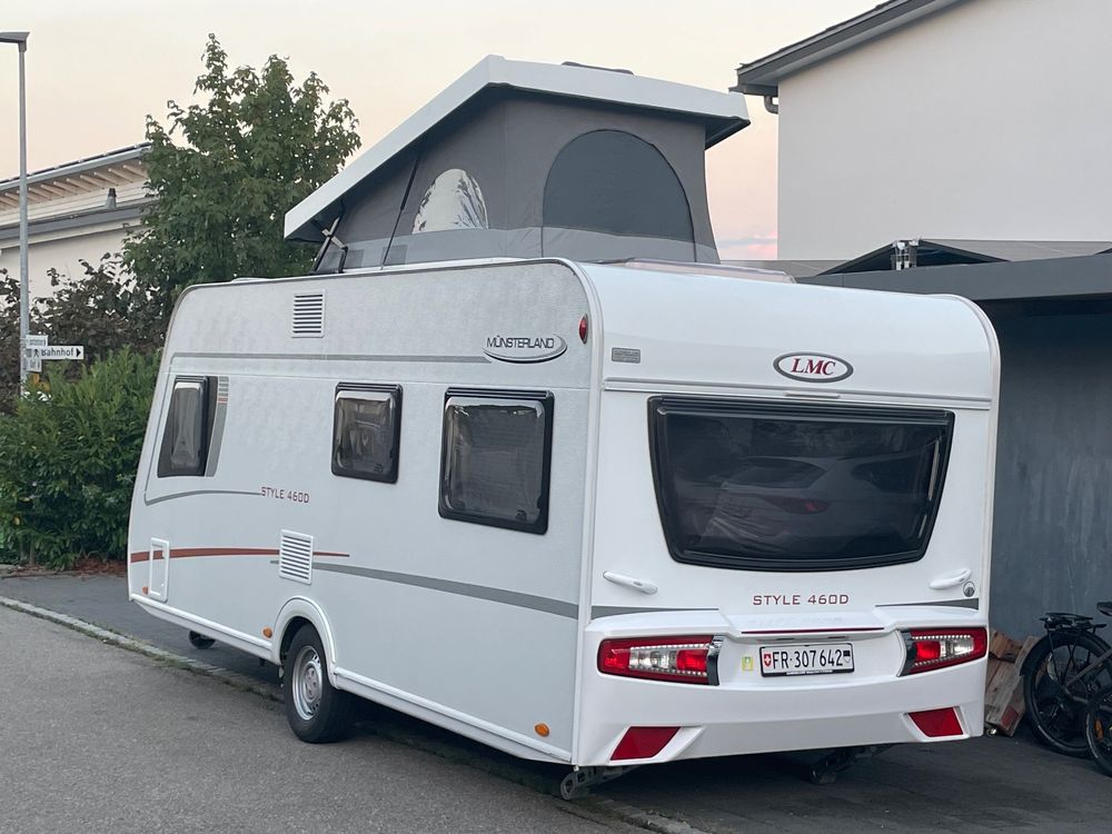 Wohnwagen LMC 460D mit Hubdach und Vollausstattung | Kaufen auf Ricardo