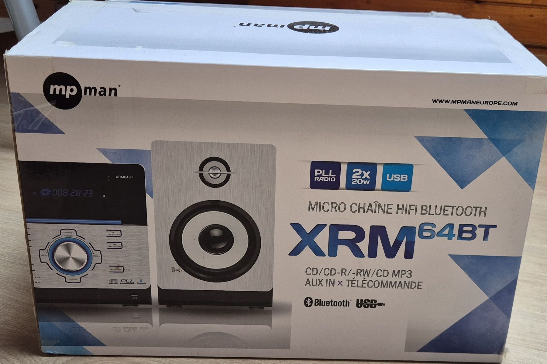 MP Man XRM64BT Micro Hifi Anlage Bluetooth CD USB Radio (Neu (gemäss ...