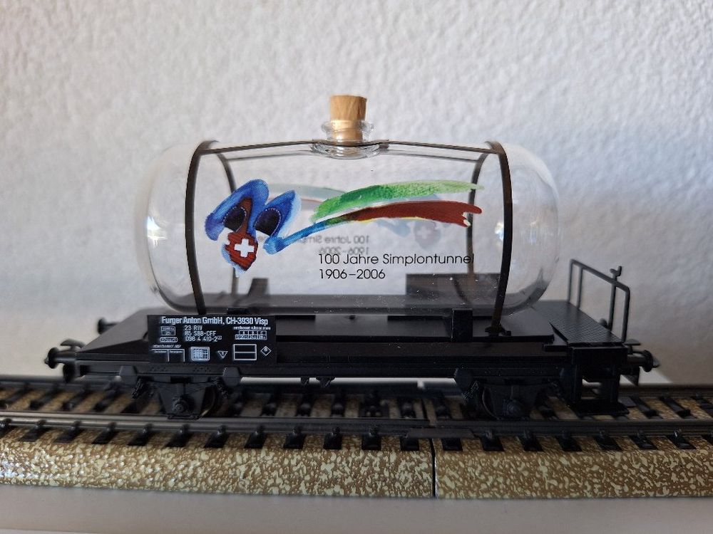 Märklin HO. Wagon citerne en verre 100 ans tunnel du Simplon (Neu und ...