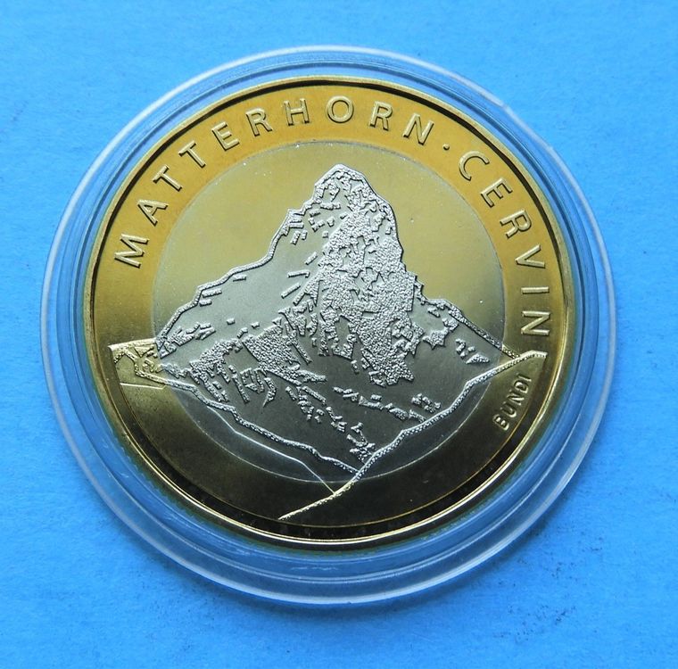 10 Fr 2004 Matterhorn Gedenkmünze unzirkuliert in Kapsel ! (Neu (gemäss Beschreibung)) in ...