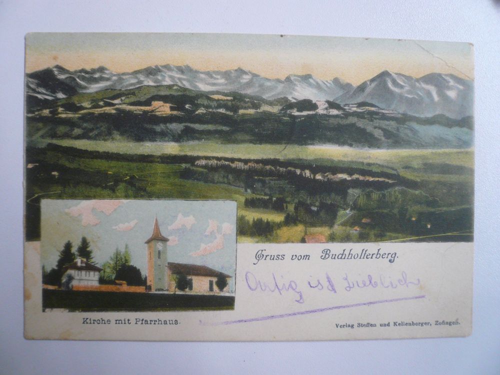 farbige AK BUCHHOLTERBERG mit STempel BACH (Gebraucht) in Oberhofen am Thunersee für CHF 8 – mit ...