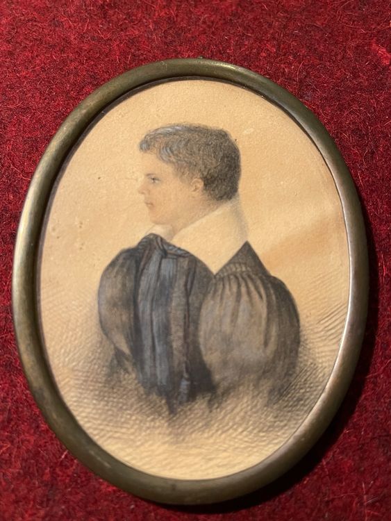 Miniatur portrait Biedermeier 19 e Knabe | Kaufen auf Ricardo