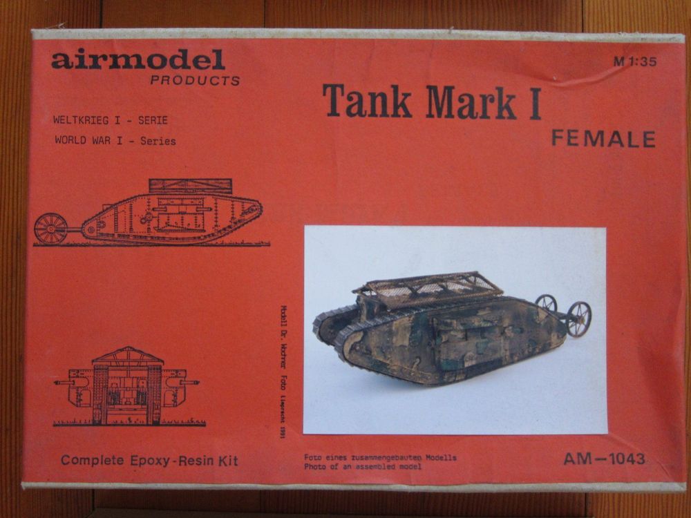 WW1 Tank MK1 Female 1:35 (Gebraucht) in Giubiasco für CHF 11 – mit ...