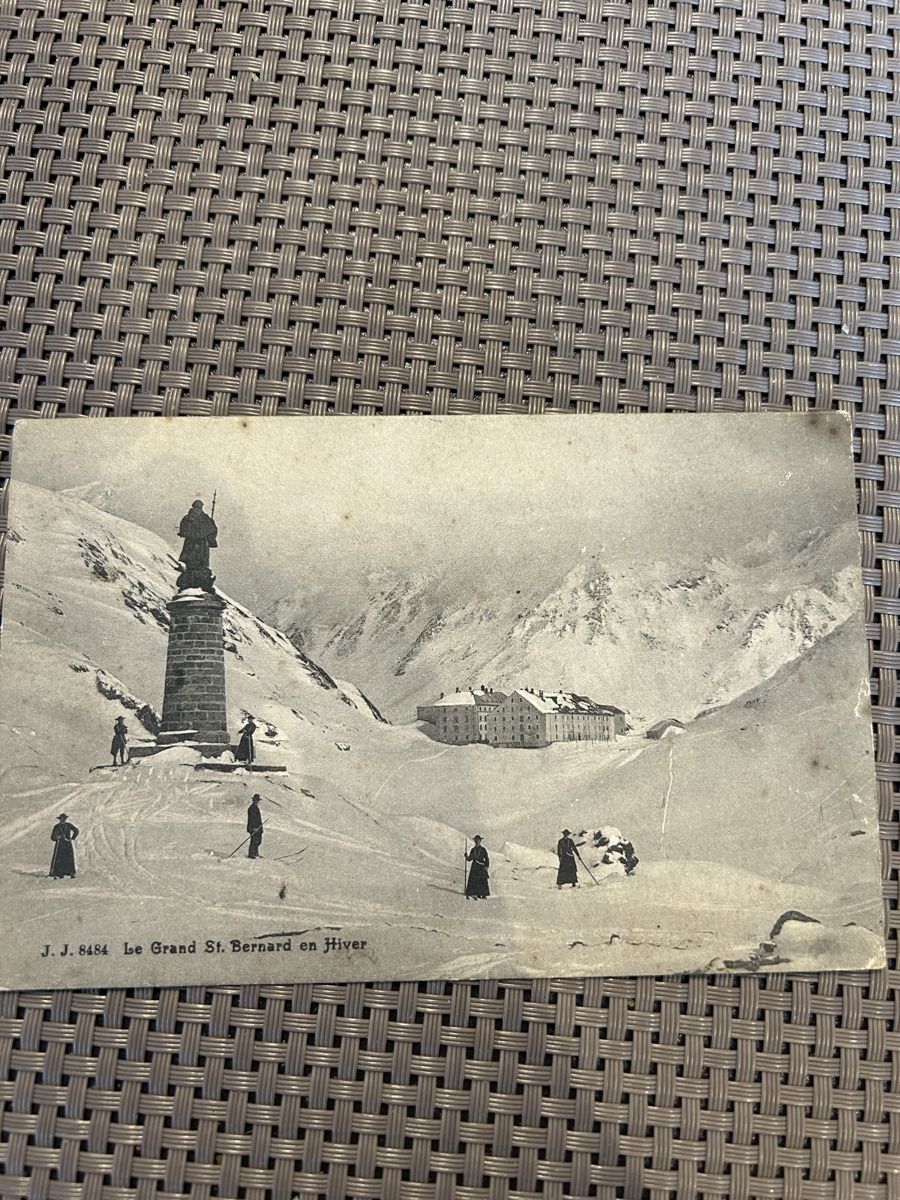 Carte postale ancienne, Grand-Saint-Bernard, hiver. (D'occasion) à St ...