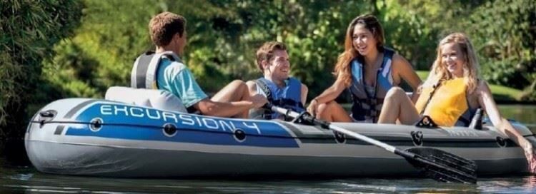 Schlauchboot Intex Excursion 4 400 kg (Neu und originalverpackt) in ...