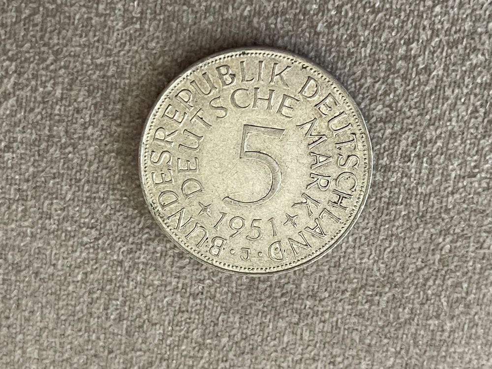 5 Mark 1951 J Silbermünze | Kaufen auf Ricardo