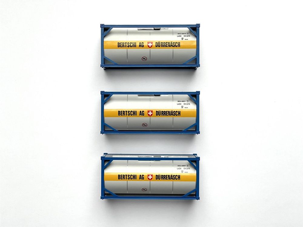 20ft Tankcontainer-Set BERTSCHI AG (H0) (Neu und originalverpackt) in ...