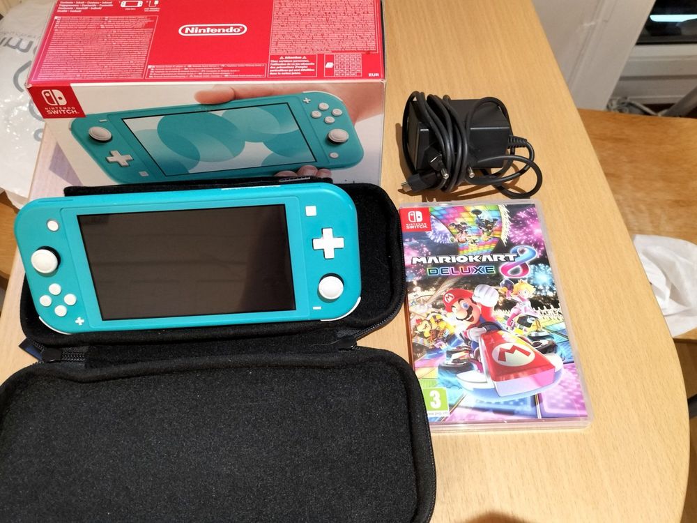 Switch Lite Turquoise/Türkis + Mario Kart Deluxe 8 | Kaufen auf Ricardo