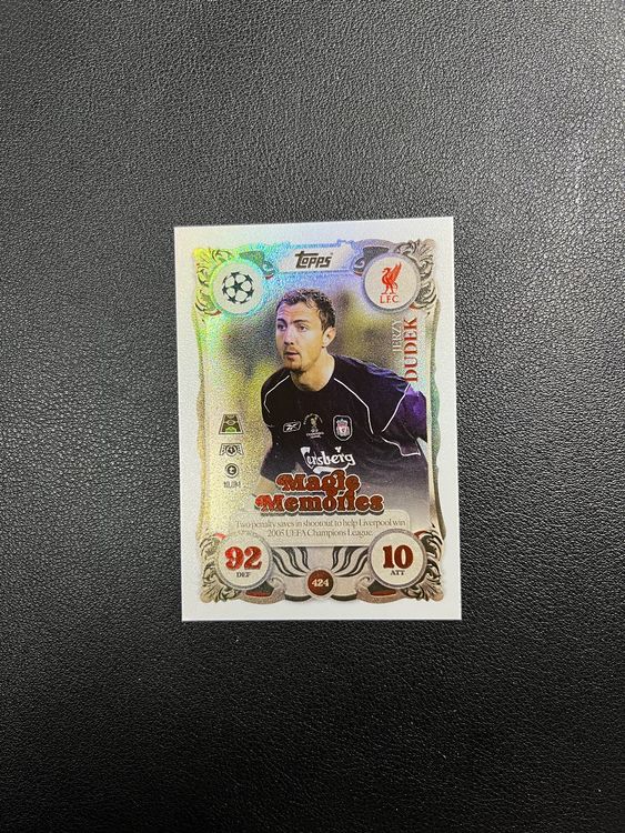 Topps Match Attax 2025/26 Jerzy Dudek 424 (Neu (gemäss Beschreibung ...