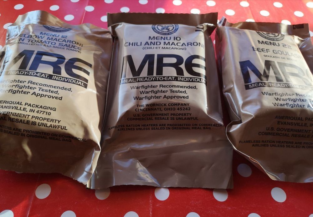Original US Army MRE 3 Stück! Insp. 2023 (Neu und originalverpackt) in ...