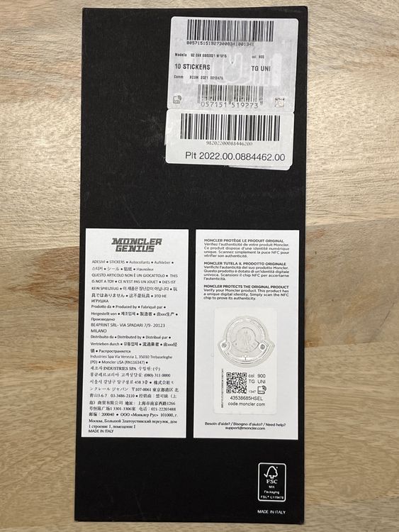 Moncler Genius Aufkleber Stickers (Neu (gemäss Beschreibung)) in Uster ...