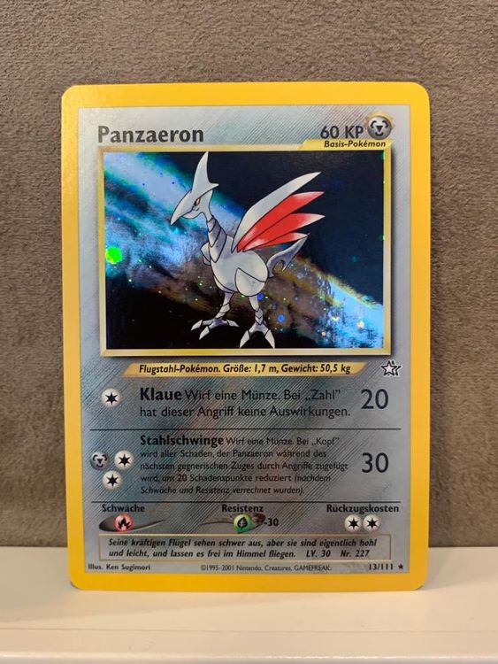 13/111 Panzaeron Holo Deutsch Pokemon Neo Genesis | Kaufen auf Ricardo