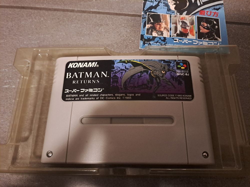 Batman Returns Super Famicom OVP SHVC-BJ Konami Nintendo (Gebraucht) in ...