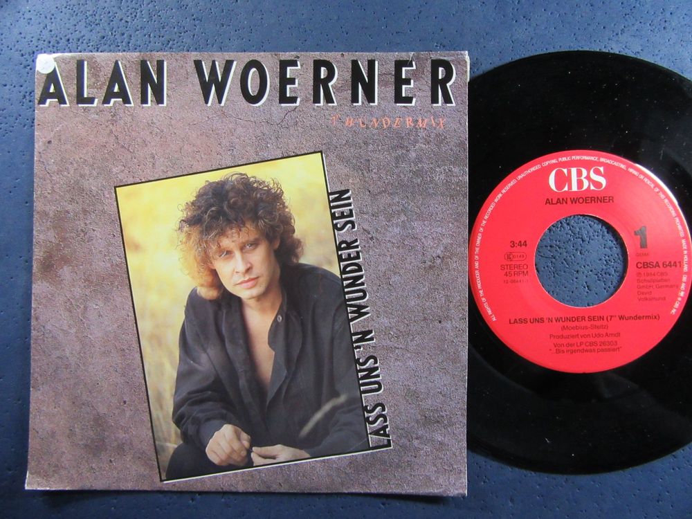 ALAN WOERNER 7"SINGEL 45T LASS UNS 'N WUNDER SEIN (Gebraucht) in ...