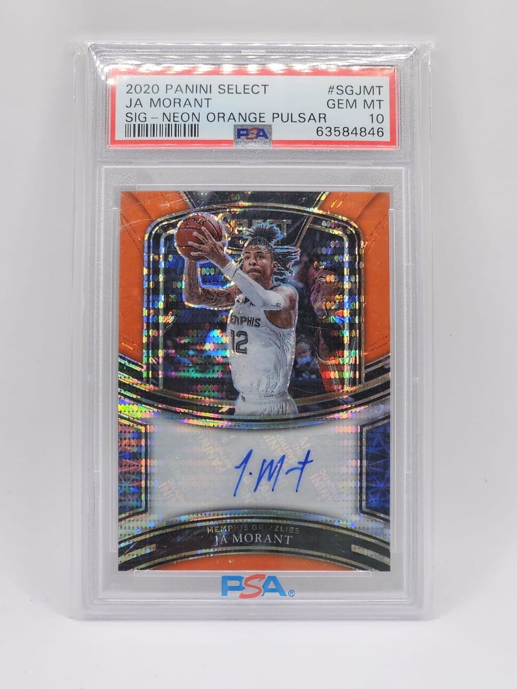 Panini Ja Morant NBA Neon Orange Pulsar Auto PSA 10 /30 #SG (Gebraucht ...