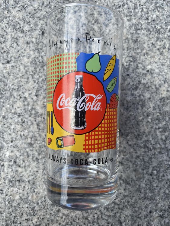 Vintage Coca-Cola Glas, 90er Jahre, Sammlerstück, Top! (Gebraucht) in ...