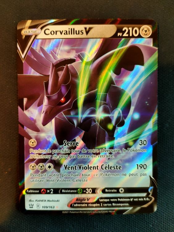 Carte Pokemon Corvaillus V Styles de combat Français Fr Rare (Gebraucht ...