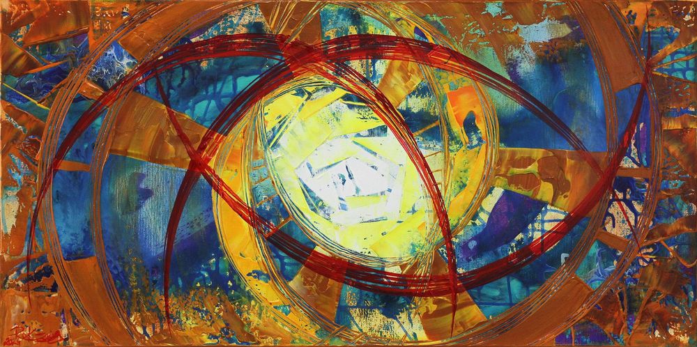 Gemälde BEHIND THE WATER Kunst Bilder Malerei, R. König | Acheter sur Ricardo