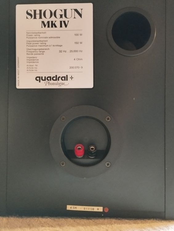 QUADRAL SHOGUN MK IV (Gebraucht) in Basel für CHF 110 – nur Abholung auf Ricardo kaufen