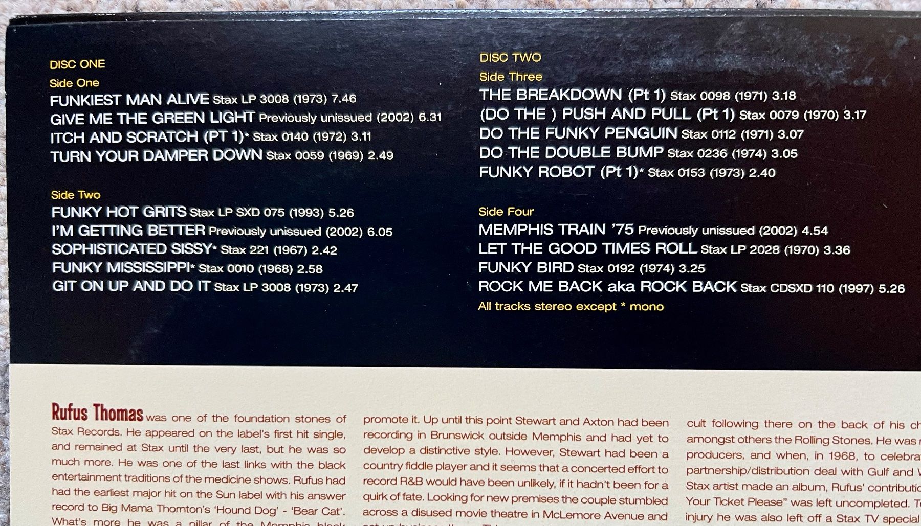 DLP R. & Blues Soul - Rufus Thomas The Funkiest Man🛀UK TOP (Neu (gemäss ...