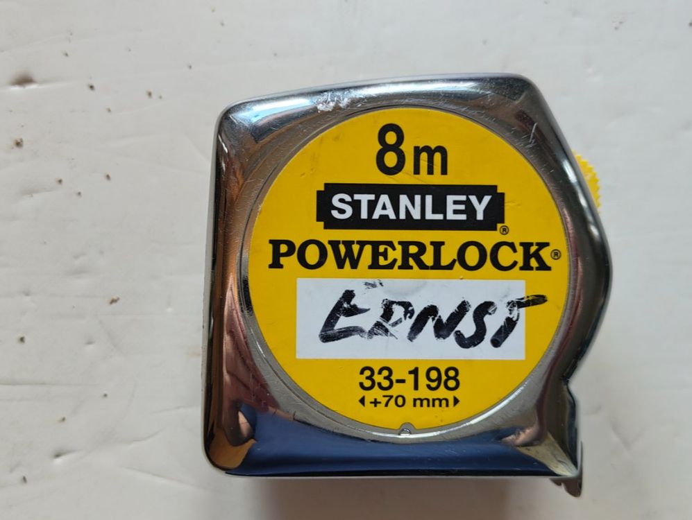 Stanley Powerlock Rollmeter, 8m - Solides Werkzeug für He... (Gebraucht ...