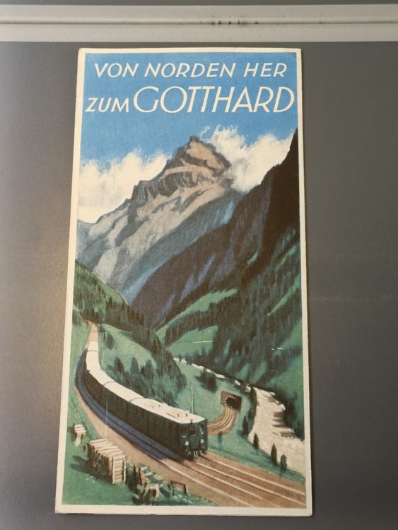 Litho Prospekt / Von Süden Her Zum Gotthard ca. 1939 (Gebraucht) in ...