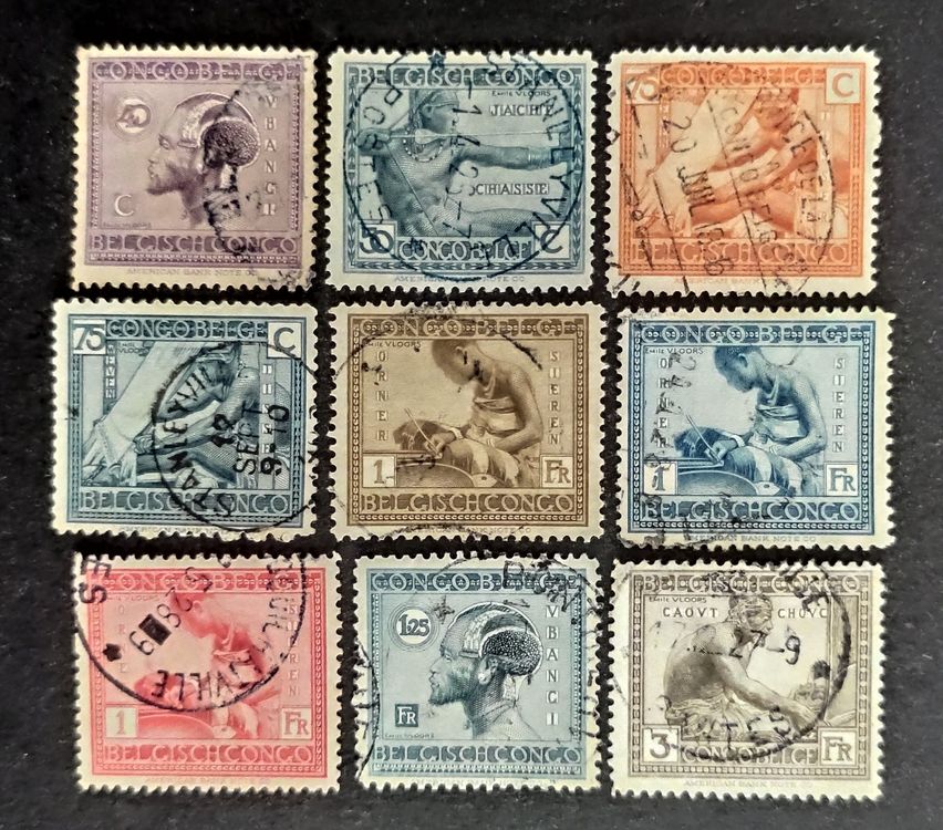 Belgisch-Kongo 1923-27, LoT gestempelt (Gebraucht) in Wil SG für CHF 1.1 – mit Lieferung auf ...