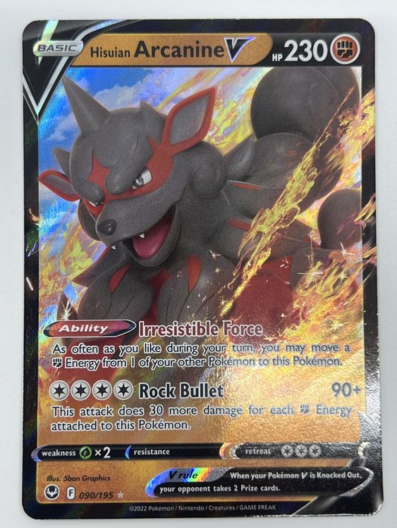 Hisuian Arcanine V - Pokémon Karte 090/195 von 2022 (Gebraucht) in ...