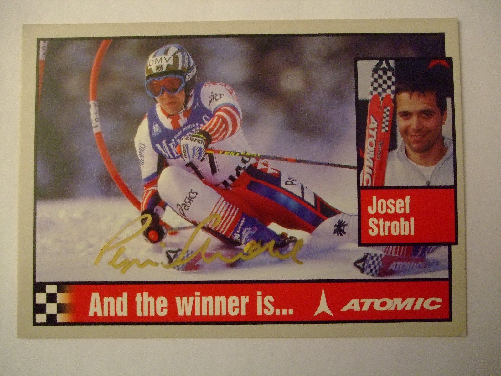 JOSEF STROBL (AUT) SKISTAR HANDSIGNIERT AK ! (Gebraucht) in Schachen b ...