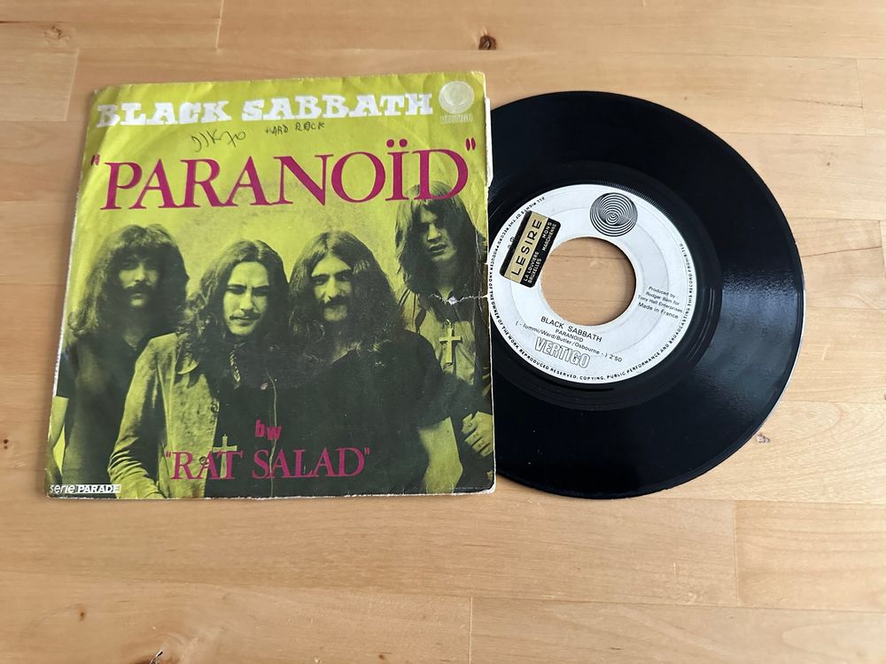 BLACK SABBATH Paranoid rare Single Heavy Metal 7" 70's Kult | Kaufen ...