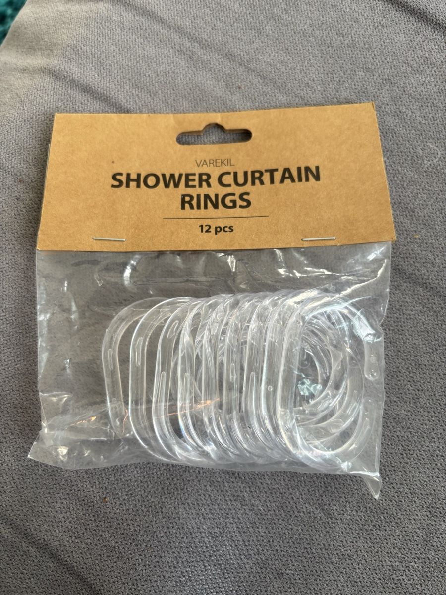 Anneaux de rideau de douche neufs, 12 pièces, pratiques (Neuf avec ...