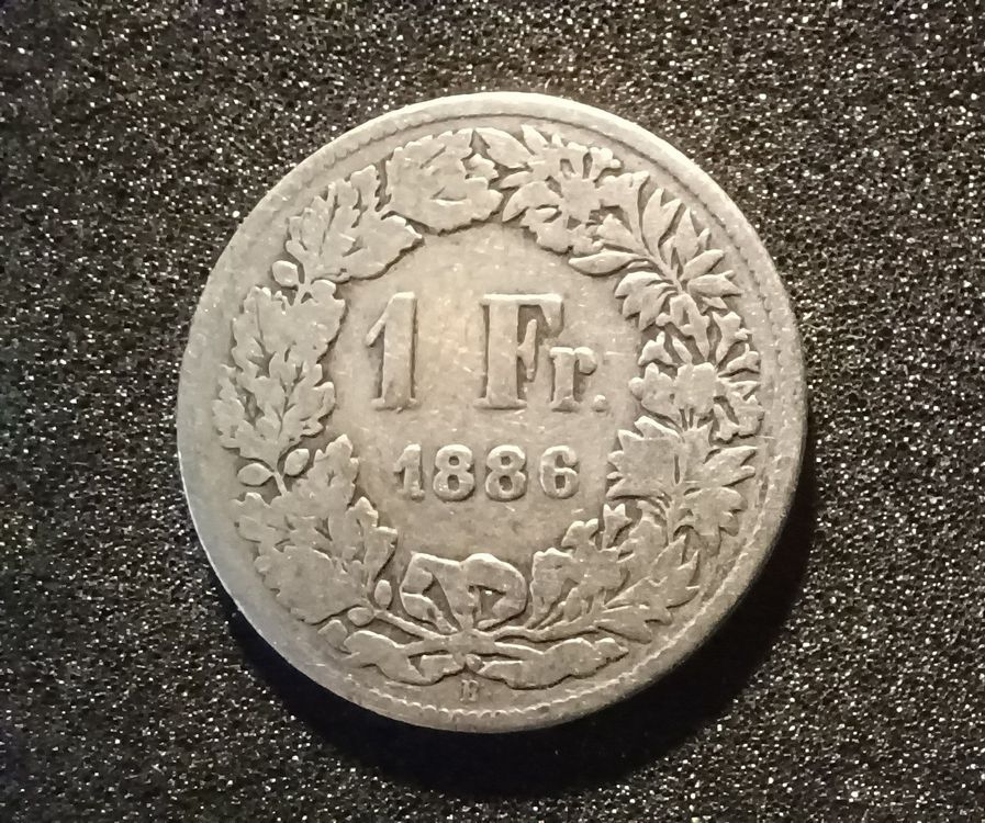 Münze 1 Franken 1886 Silber | Kaufen auf Ricardo
