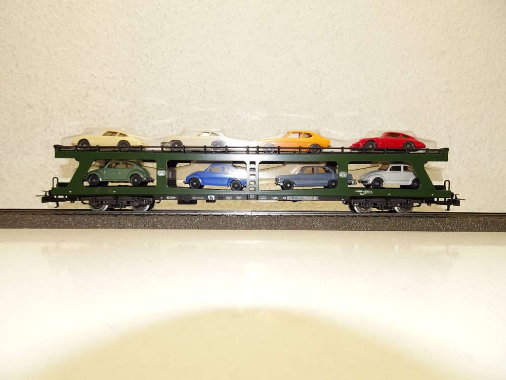 Märklin Güterwagen Autoreisezug DB 001-4 beladen HO 4074 (W5 (Neu ...