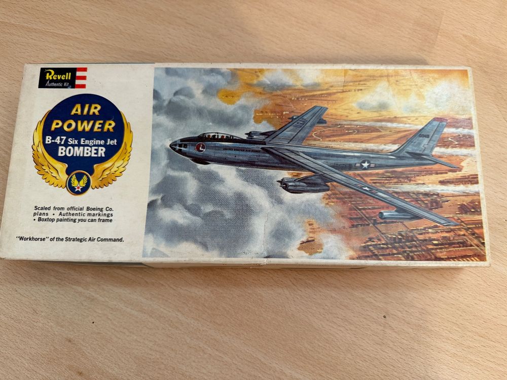 Revell B-47 Jet Bomber ️ sealed! Vintage Modell 1961 USAF (Neu (gemäss ...