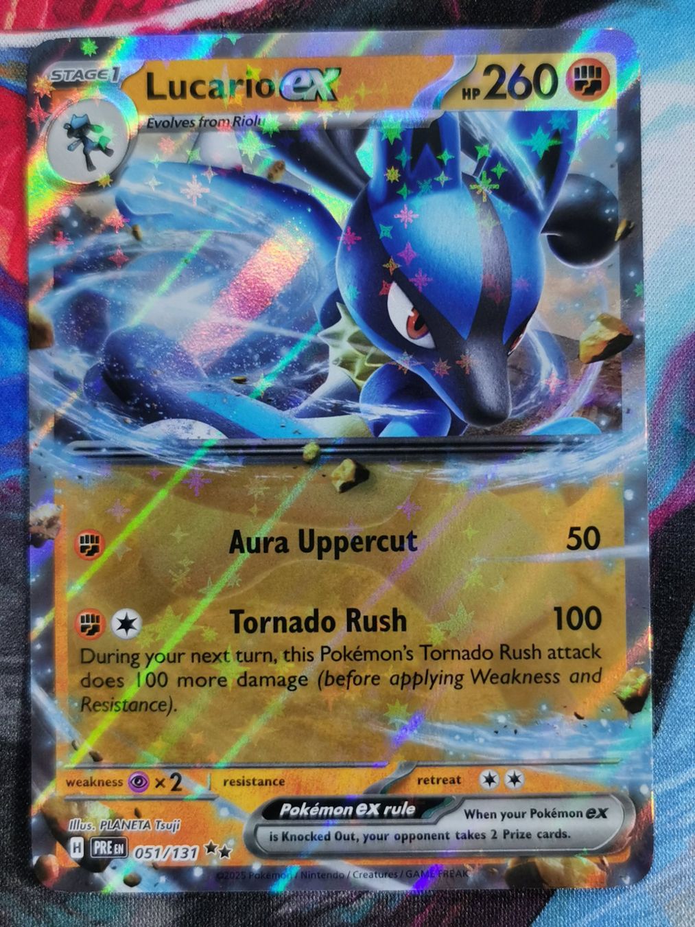 Pokemon Lucario ex 051/131 Prismatic Evolutions EN (Neuf (Voir ...