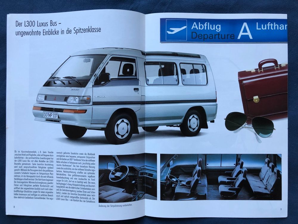 Prospekt Mitsubishi L300 Bus, Luxus & Allrad Bus P0;von 1993 | Acheter ...