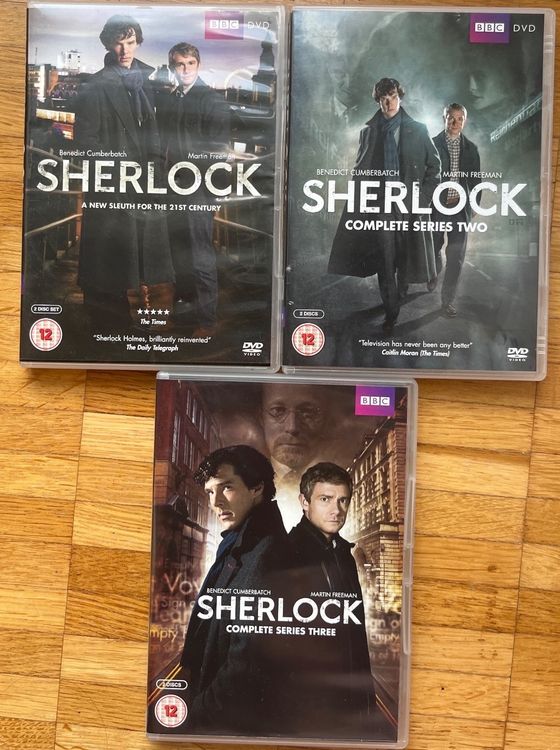 BBC Sherlock DVDs - Series 1 - 3 (Gebraucht) in Zürich für CHF 5 – mit ...