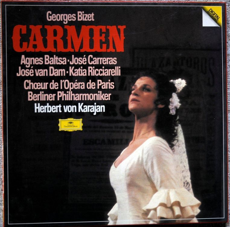 Karajan Bizet Carmen Agnes Baltsa - 3 LPs ♪ GEWASCHEN ♪ (Gebraucht) in ...