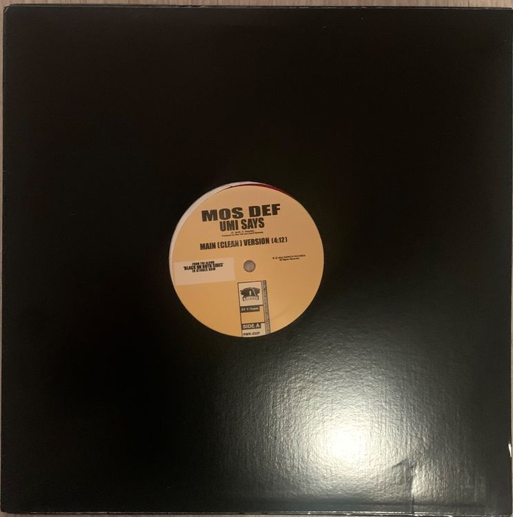 MOS DEF - Umi Says Maxi Lp 2000 Red Vinyl (Gebraucht) in Mühlethal für ...