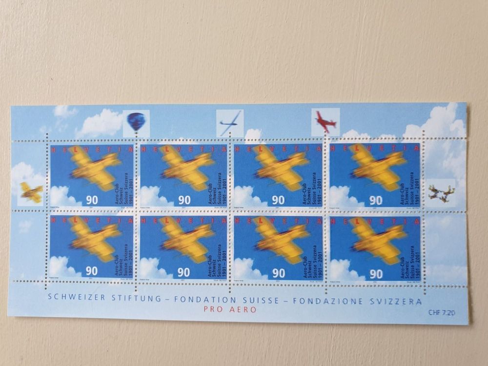 Schweizer Stiftung Pro Aero Briefmarken postfrisch (Neu (gemäss Beschreibung)) in Frauenfeld für ...