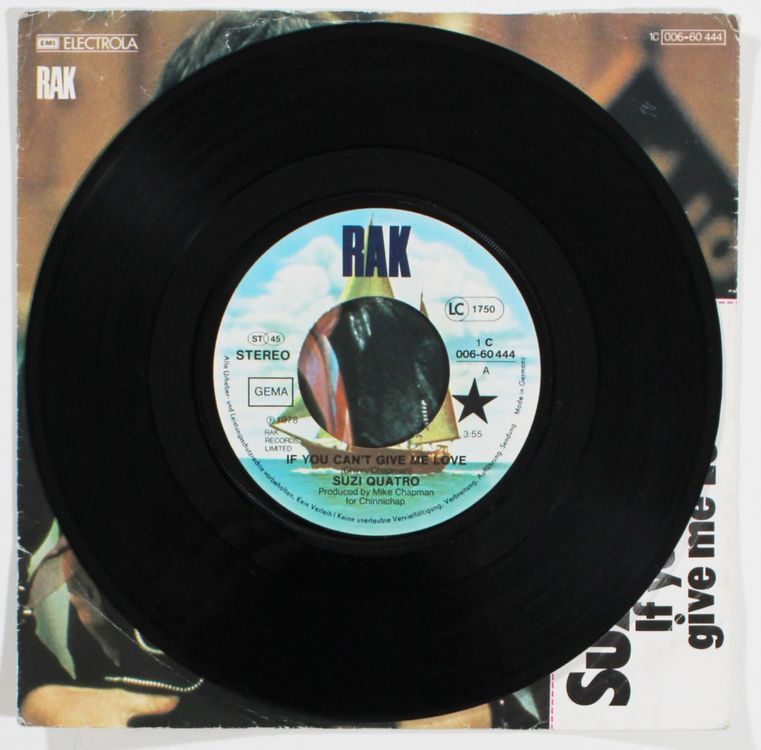 7" SUZI QUATTRO - IF YOU CAN'T GIVE ME LOVE 1978 (Gebraucht) in ...