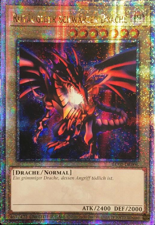 Quarter Century Secret Rare | Rotäugiger schwarzer Drache (Neu (gemäss Beschreibung)) in ...