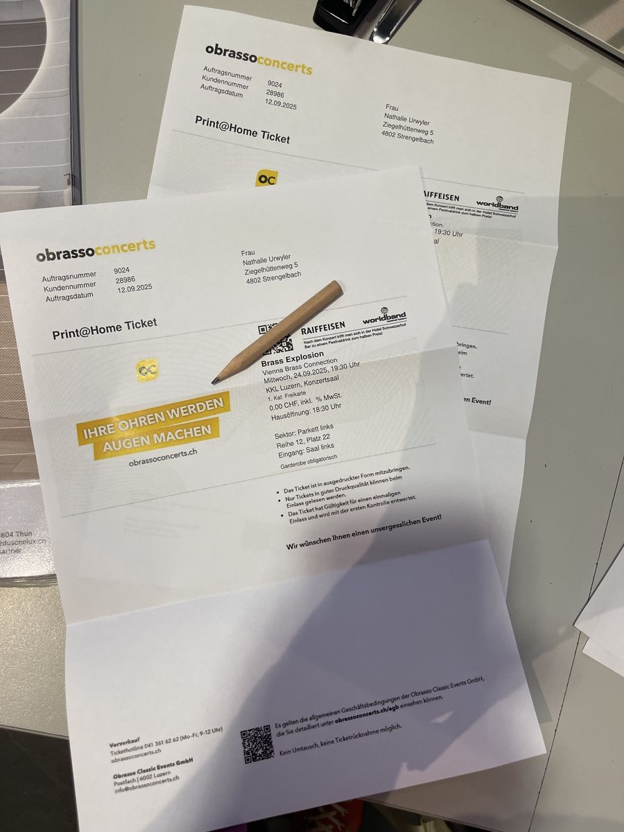Konzertticket: Vienna Brass Connection, 24. Sept. 2025 (Neu und ...