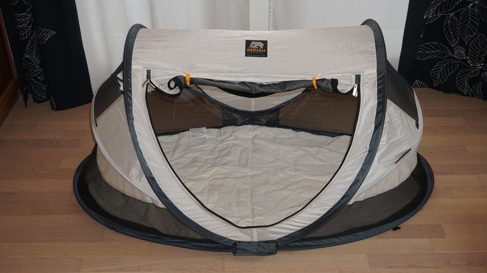DERYAN Pop-up Reisebett mit Moskitonetz Peuter Luxe Creme | Kaufen auf Ricardo