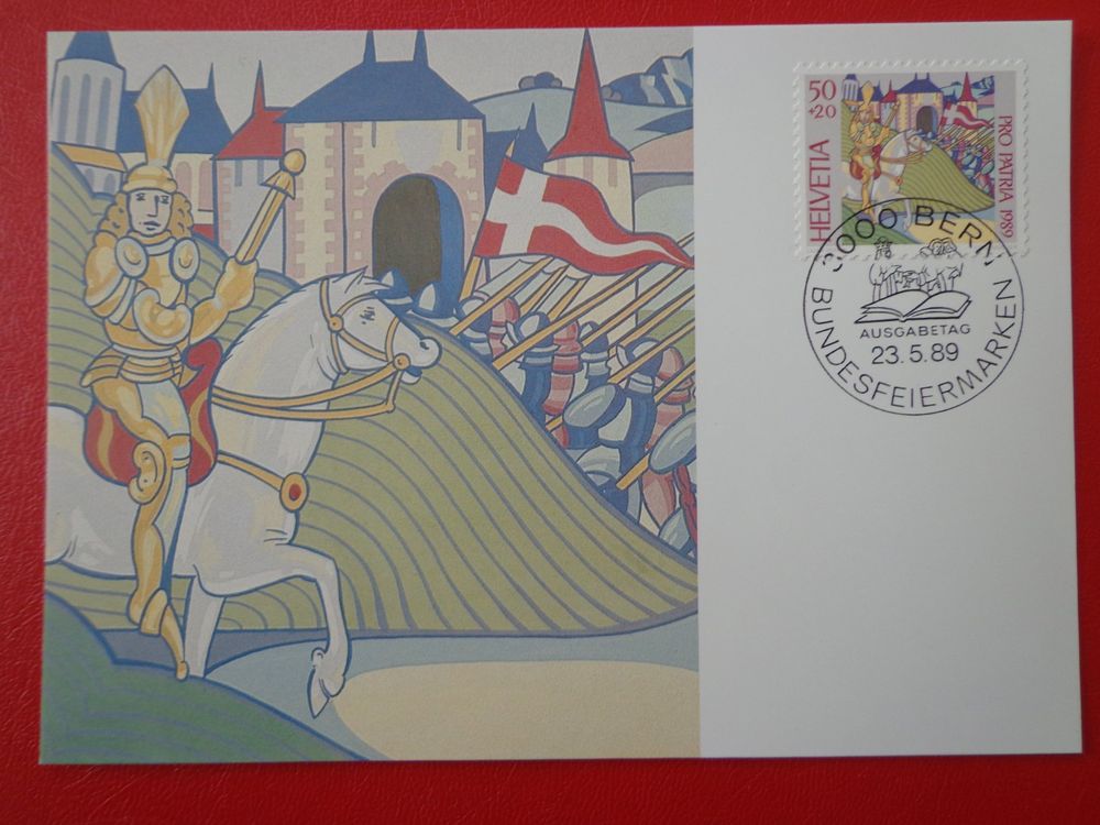 Maximumkarte MK 23.5.1989 PRO PATRIA PP Kunst und Kultur (Neu (gemäss Beschreibung)) in Le Locle ...