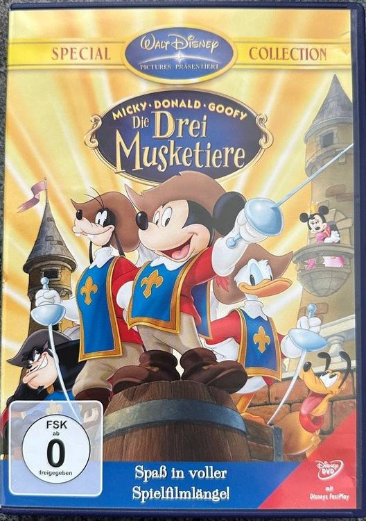 Mickey Donald Goofy - Die drei Musketiere DVD (Gebraucht) in Beringen ...