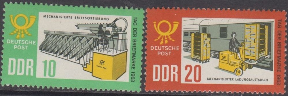 Deutschland (DDR) 1963 Tag Briefmarke-Journée Timbre (Neu und ...